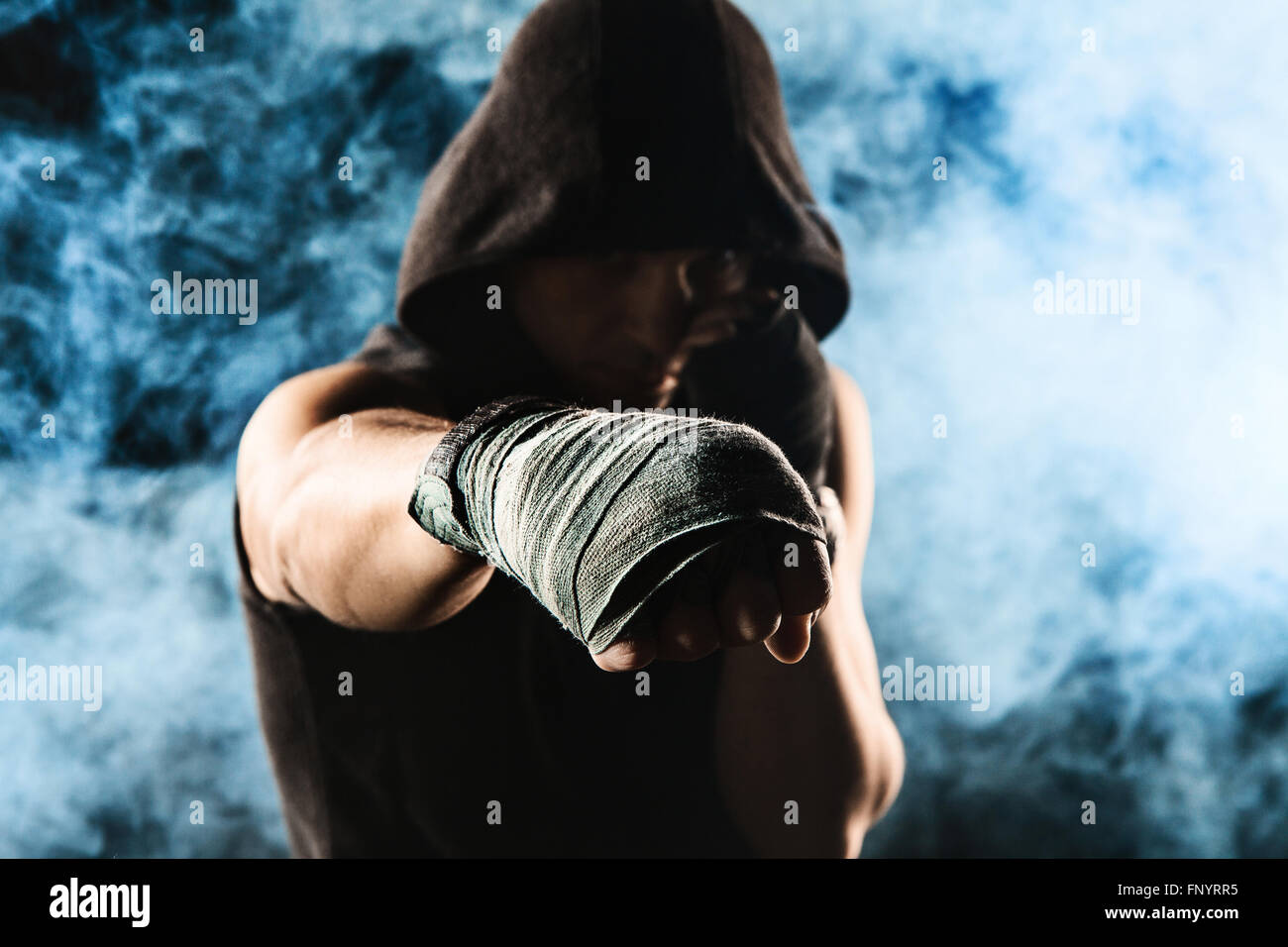 Close up hand muscular man bandage hi-res stock photography and images ...
