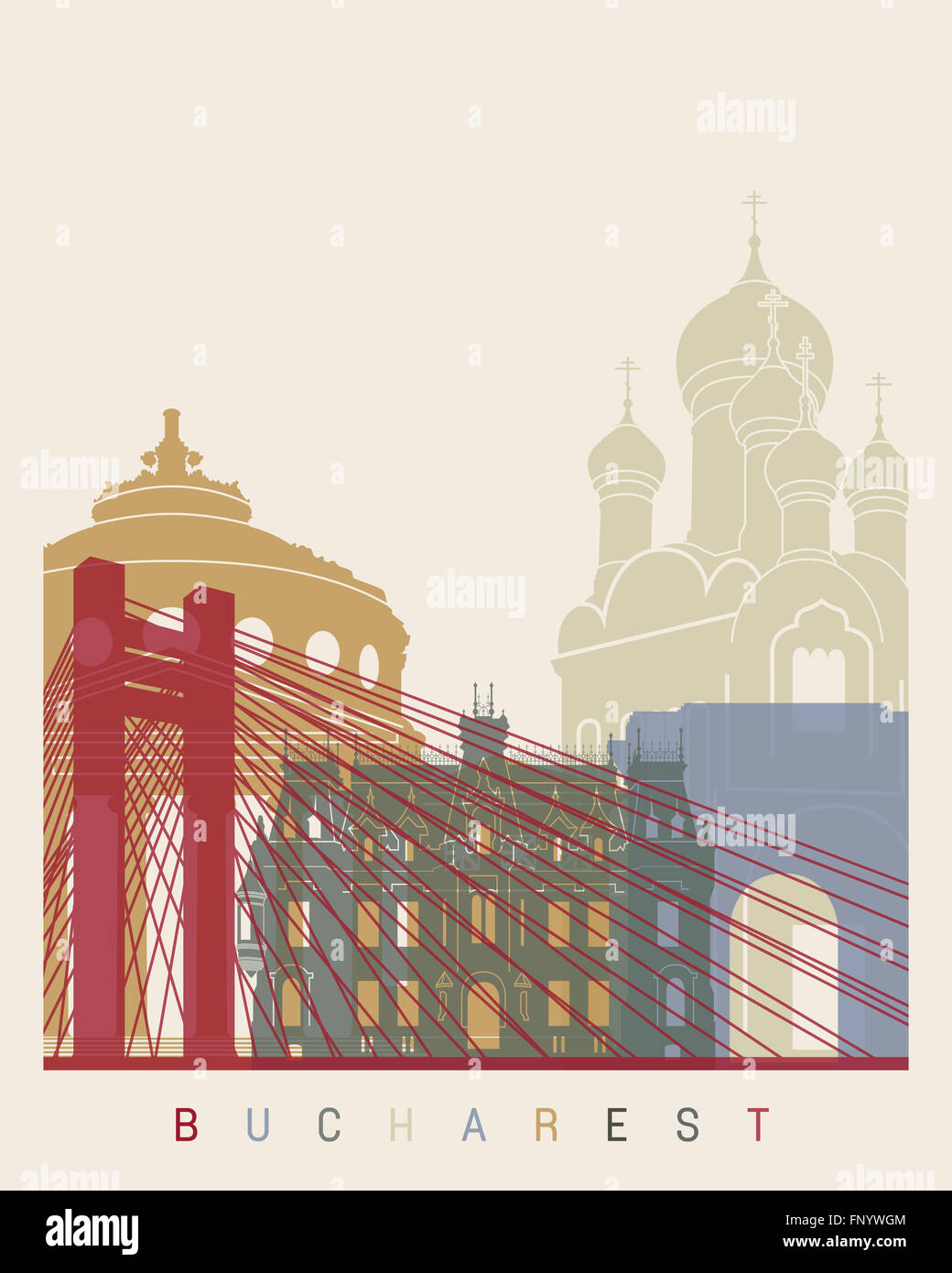 Bucharest poster hi-res stock photography and images - Alamy