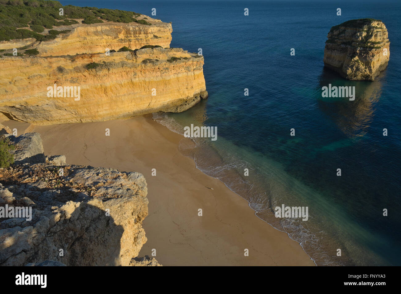 Malhada do Baraco Beach near Sunset. Lagoa, Algarve, Portugal Stock ...