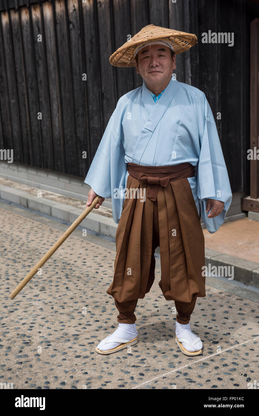 Gentleman in Traditional Period Villagers Clothing in the Reconstructed ...