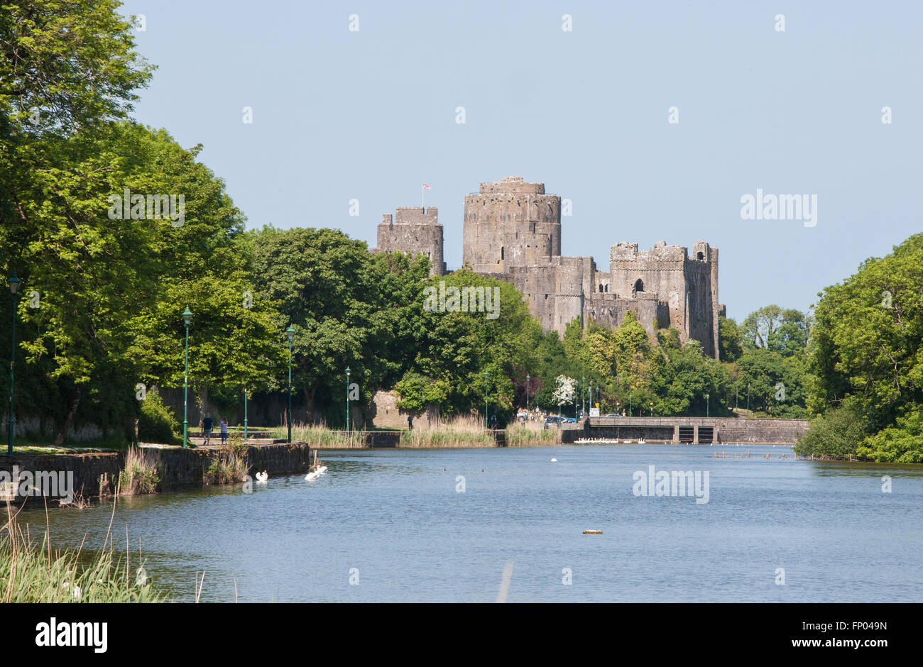 River Cleddau and Pembroke Castle,Pembrokeshire,Wales Stock Photo - Alamy