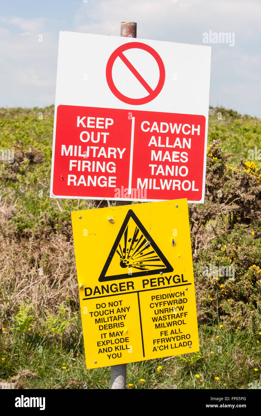 Castlemartin firing range hi-res stock photography and images - Alamy