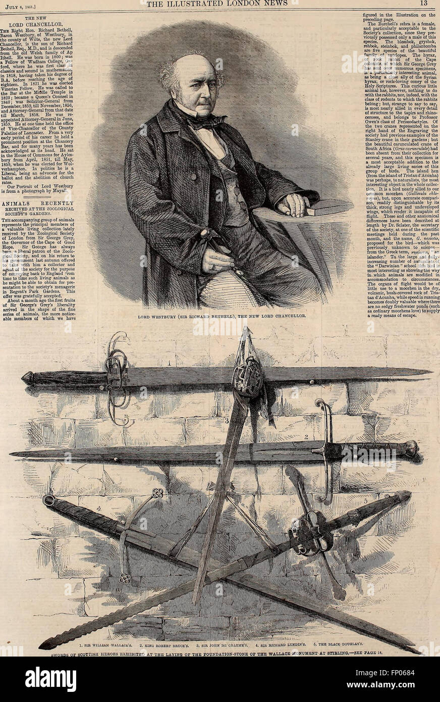 The Illustrated London News (1861) covers significant historical events ...