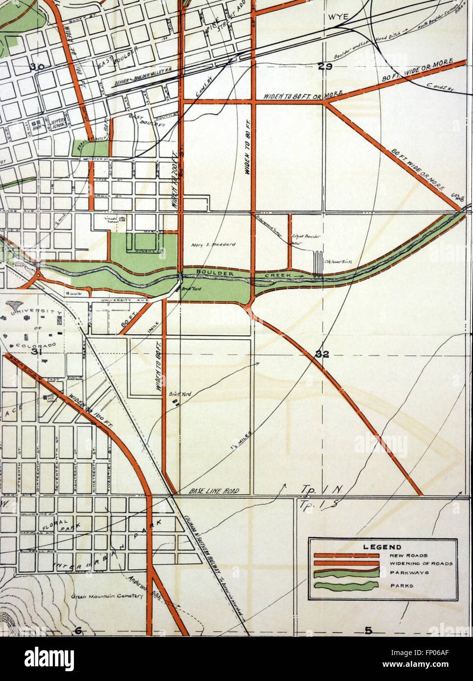 Map of colorado 1910 hi-res stock photography and images - Alamy