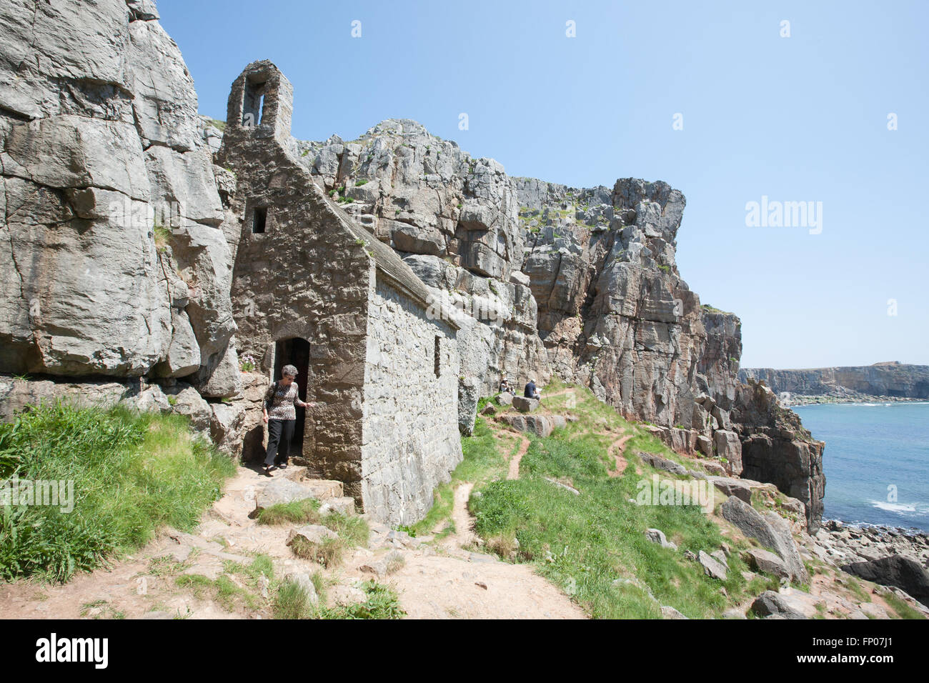 Saint govan's chapel hi-res stock photography and images - Alamy