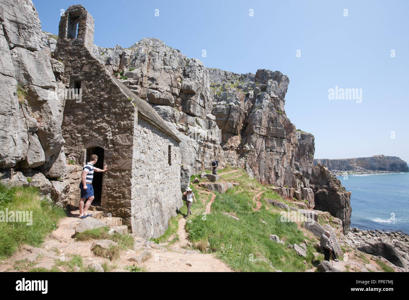 Pembrokeshire also known as st govans hi-res stock photography and ...