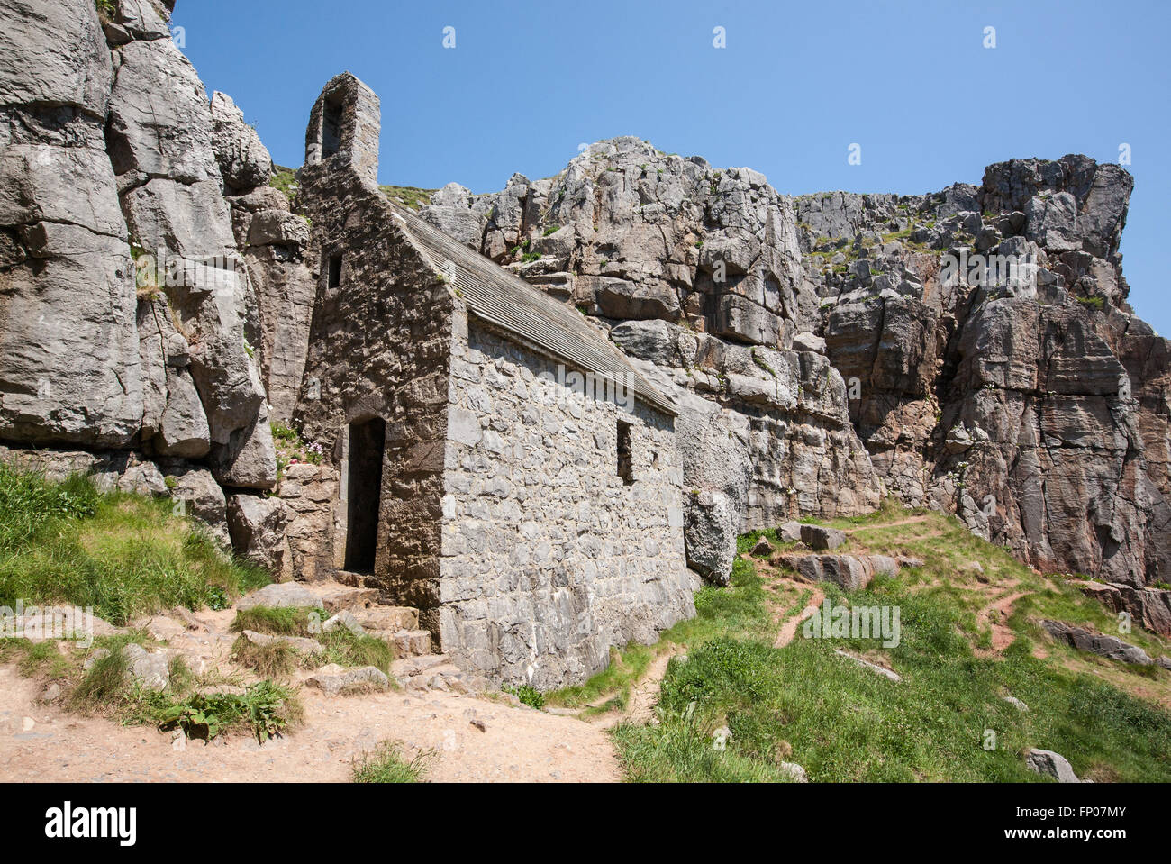 Pembrokeshire also known as st govans hi-res stock photography and ...