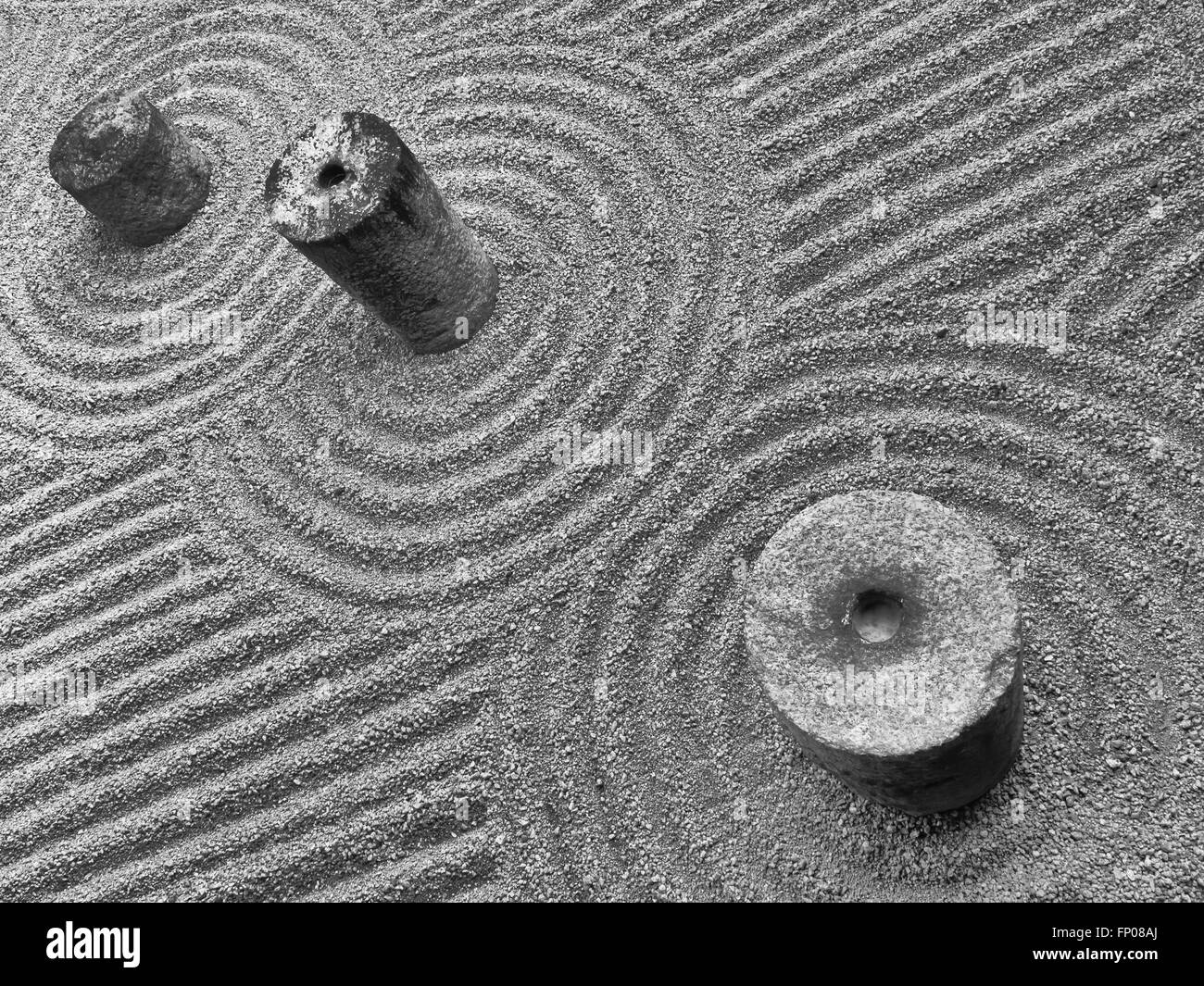 KYOTO, Japanese Zen Pebble Stone Garden Stock Photo - Alamy