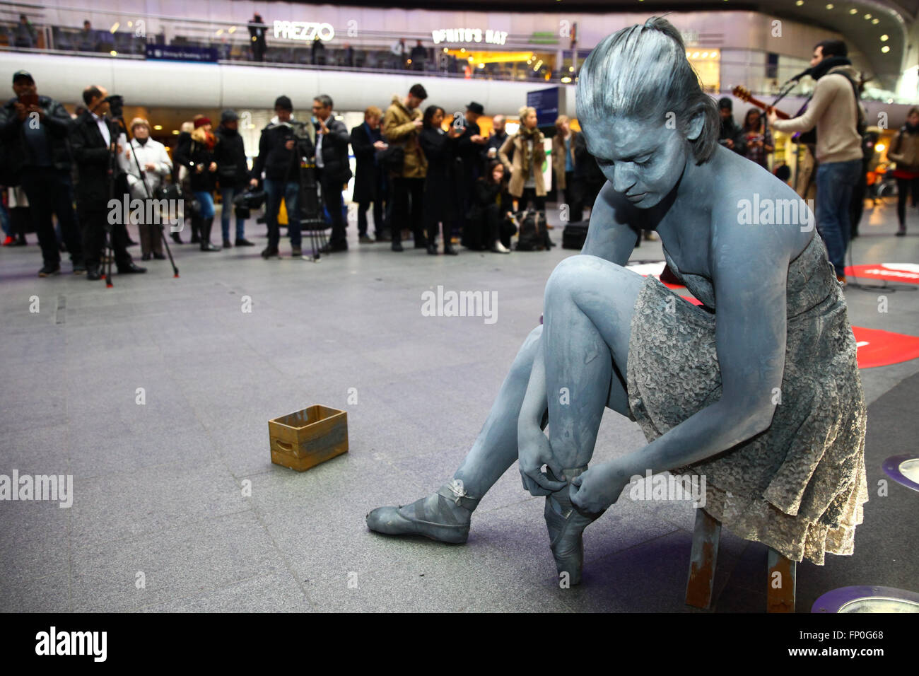 London, UK. 16th March, 2016. Pippa Moss - The Lady of Stone at the ...