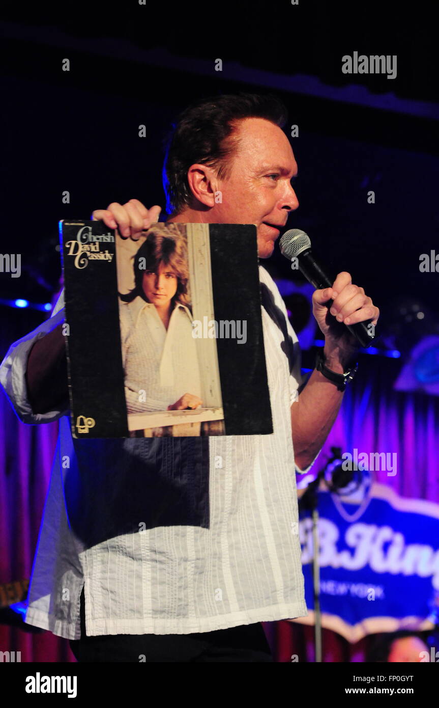 New York, New York, USA. 12th Mar, 2016. DAVID CASSIDY performing live ...