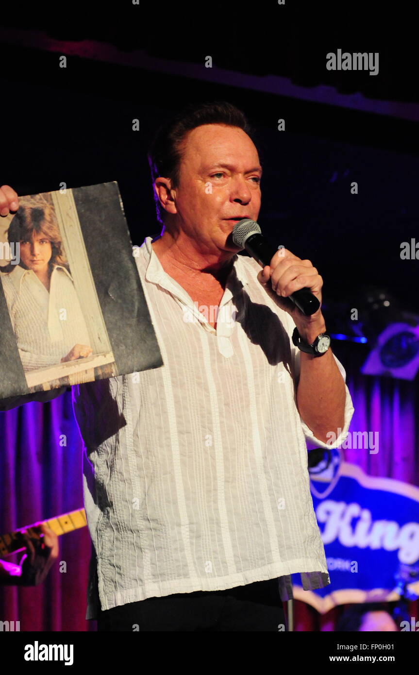 New York, New York, USA. 12th Mar, 2016. DAVID CASSIDY performing live ...