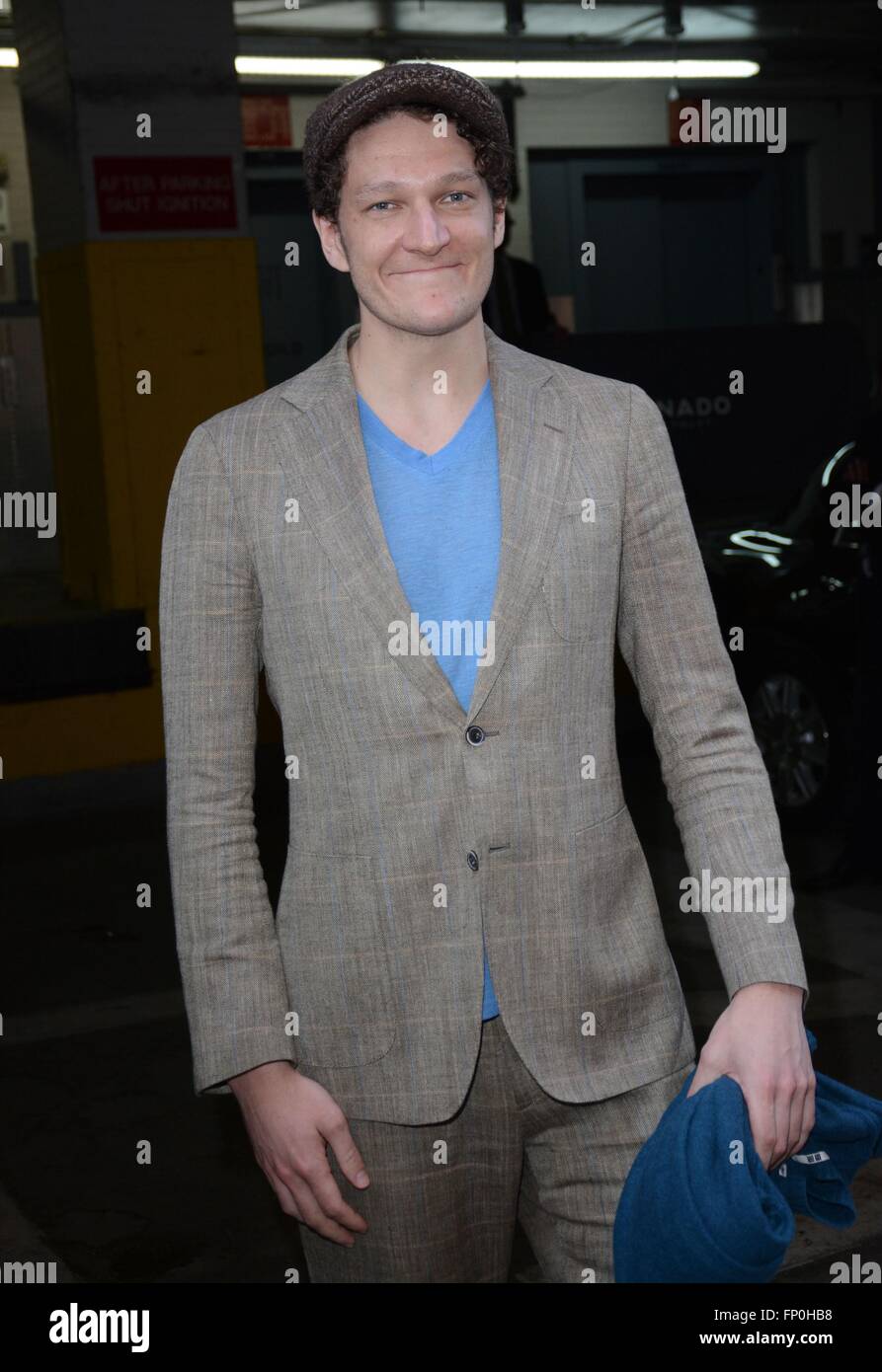 New York, NY, USA. 16th Mar, 2016. Gabriel Ebert out and about for ...