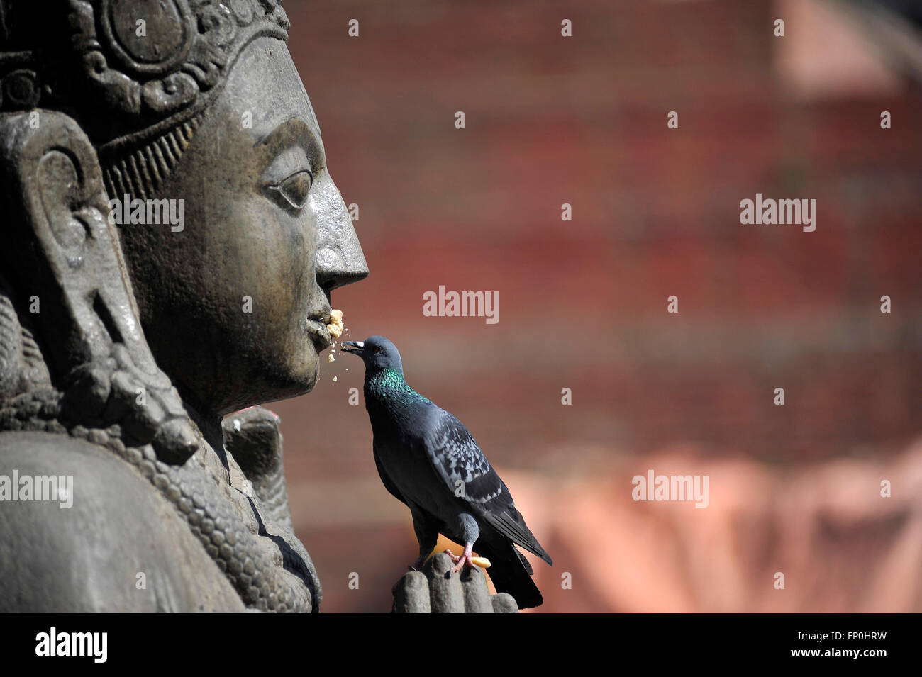 Basantapur durbar square statue hi-res stock photography and images - Alamy