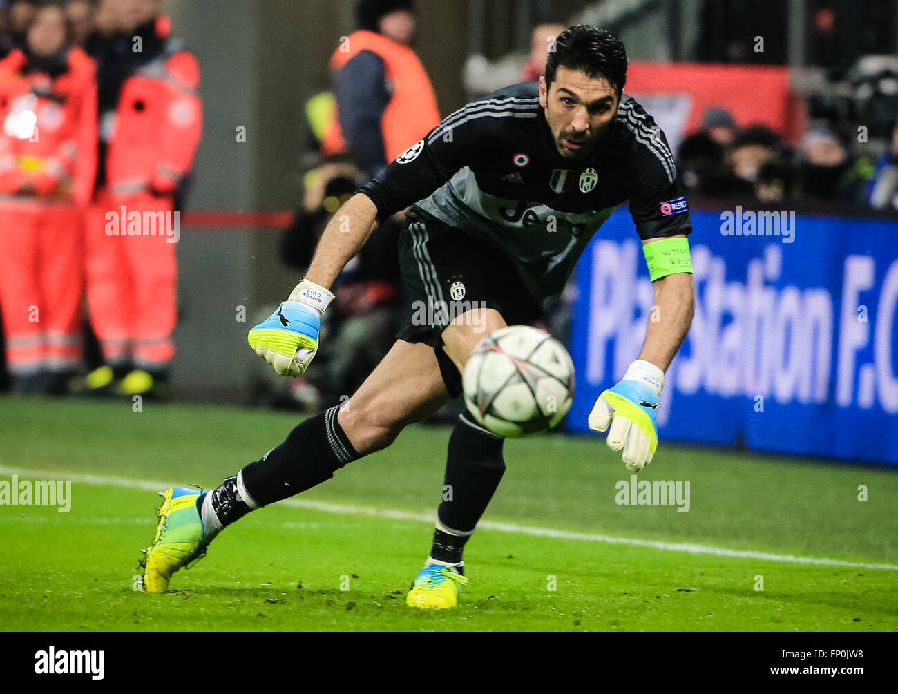 Munich, Germany. 16th Mar, 2016. Juventus's goalkeeper Gianluigi Buffon ...