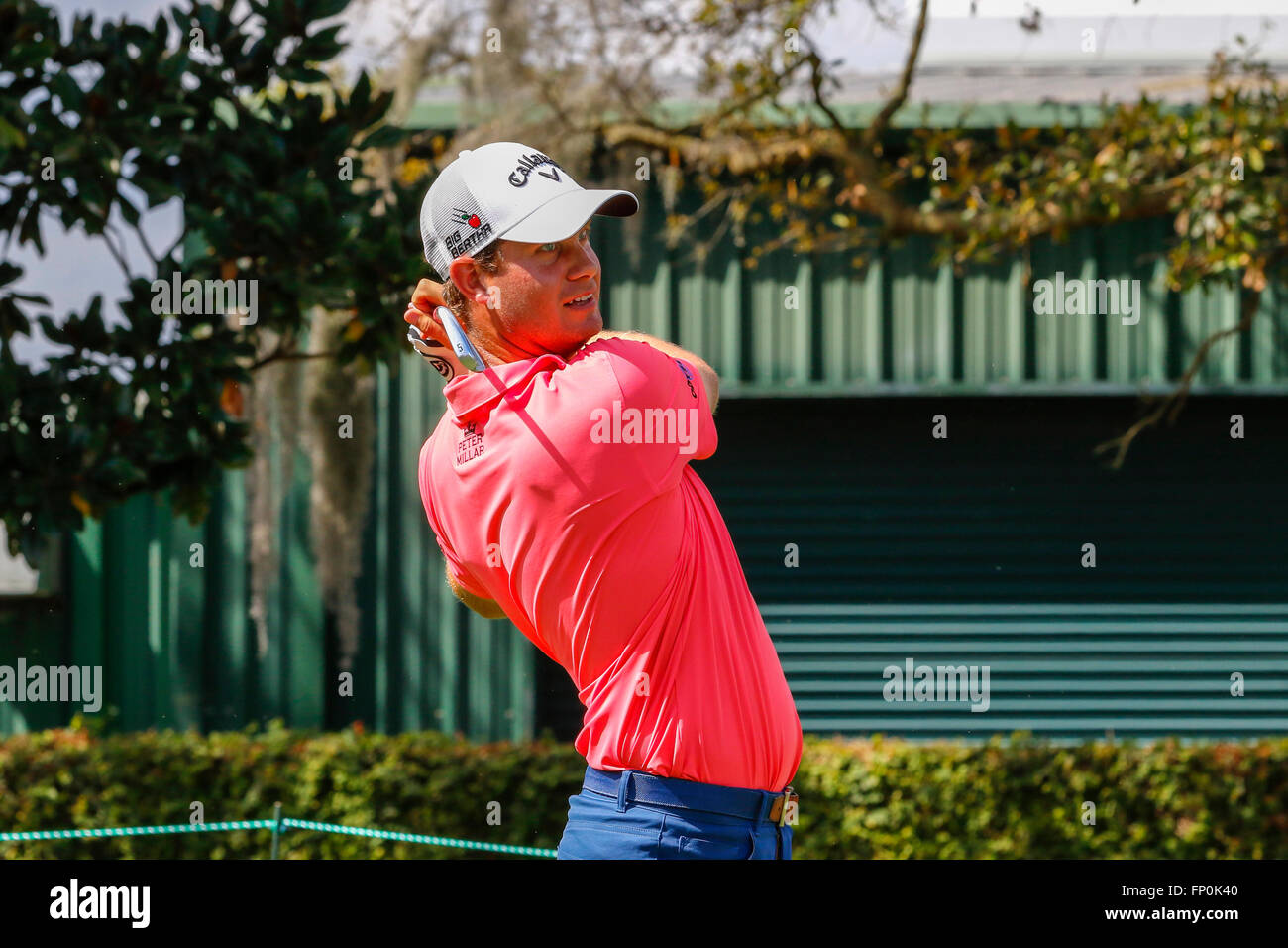 Orlando, Florida. 16th March, 2016. Harris English, an American golfer ...