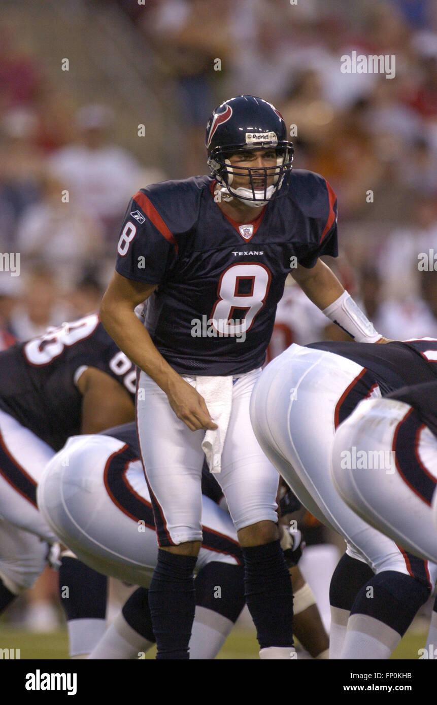 Tampa, Florida, USA. 1st Sep, 2005. Houston Texans quarterback David ...