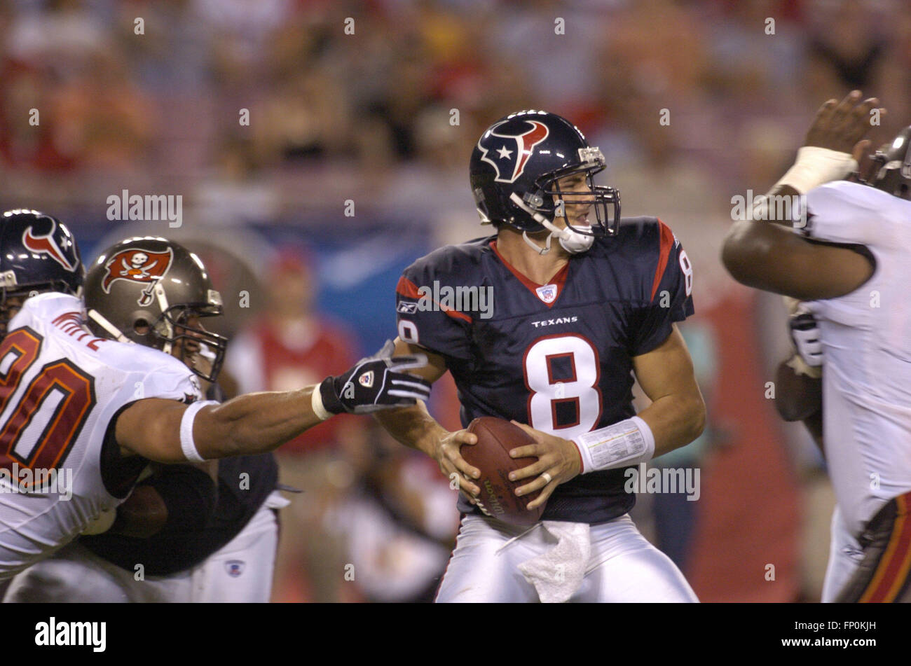 Tampa, Florida, USA. 1st Sep, 2005. Houston Texans quarterback David ...