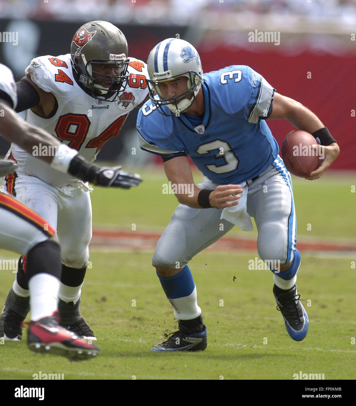 Tampa, Florida, USA. 2nd Oct, 2005. Detroit Lions quarterback Joey ...