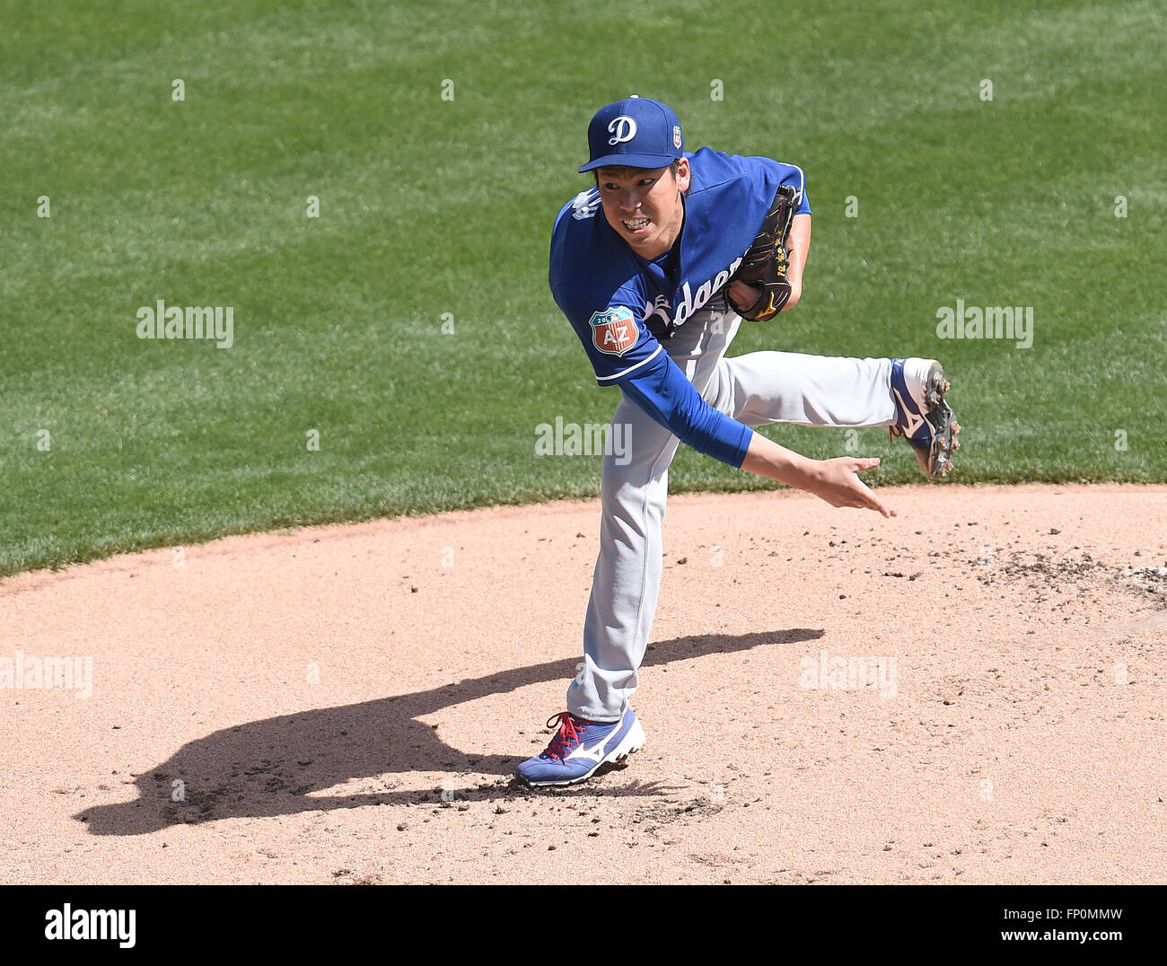Glendale, Arizona, USA. 15th Mar, 2016. Kenta Maeda (Dodgers) MLB ...