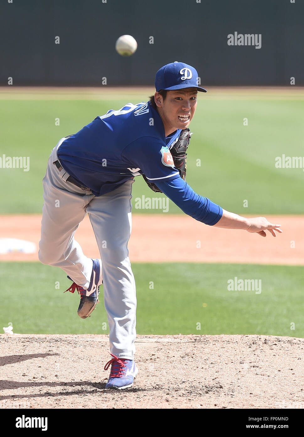 Glendale, Arizona, USA. 15th Mar, 2016. Kenta Maeda (Dodgers) MLB ...