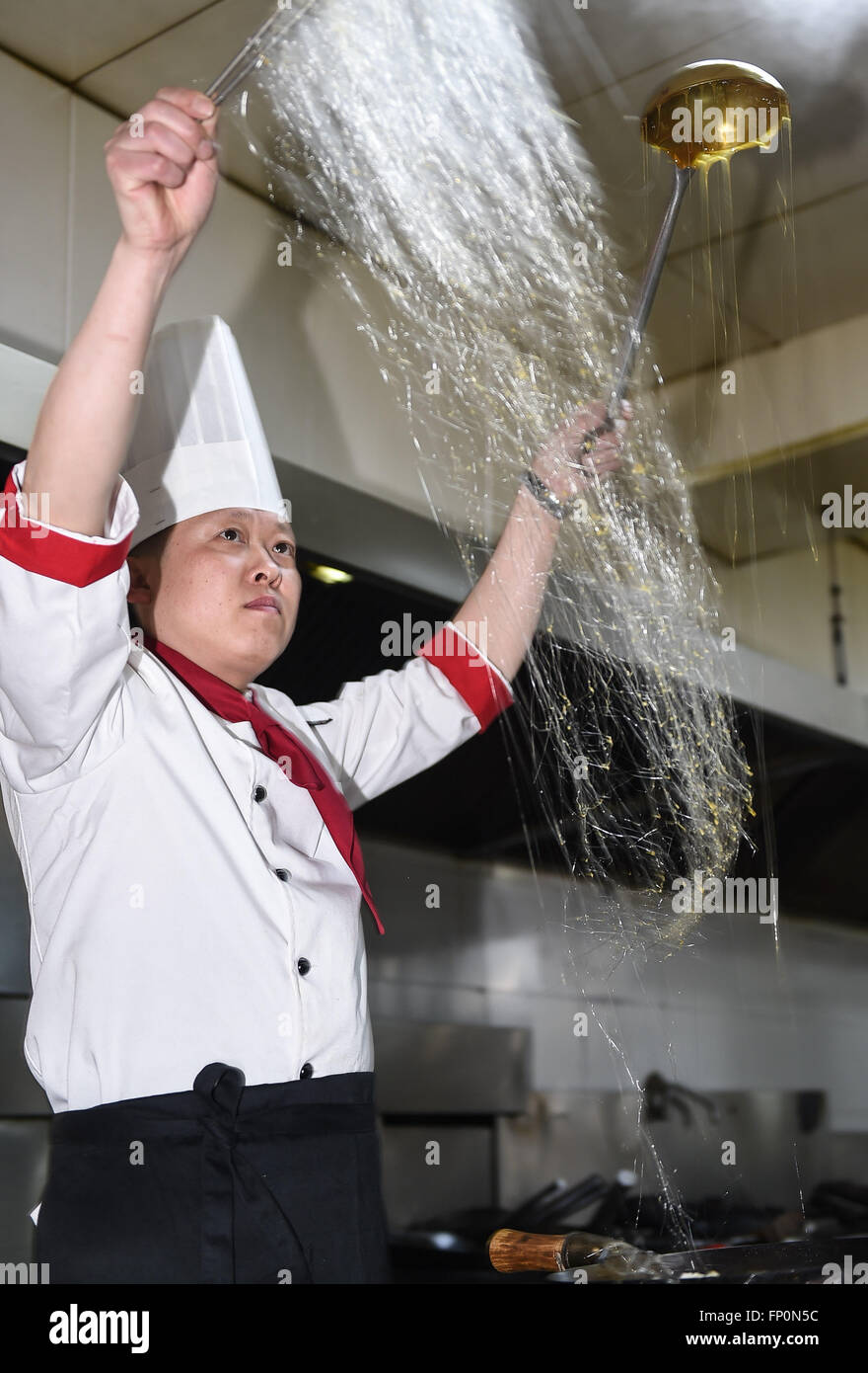 Baishan, China's Jilin Province. 16th Mar, 2016. Chef Yin Chenghai ...