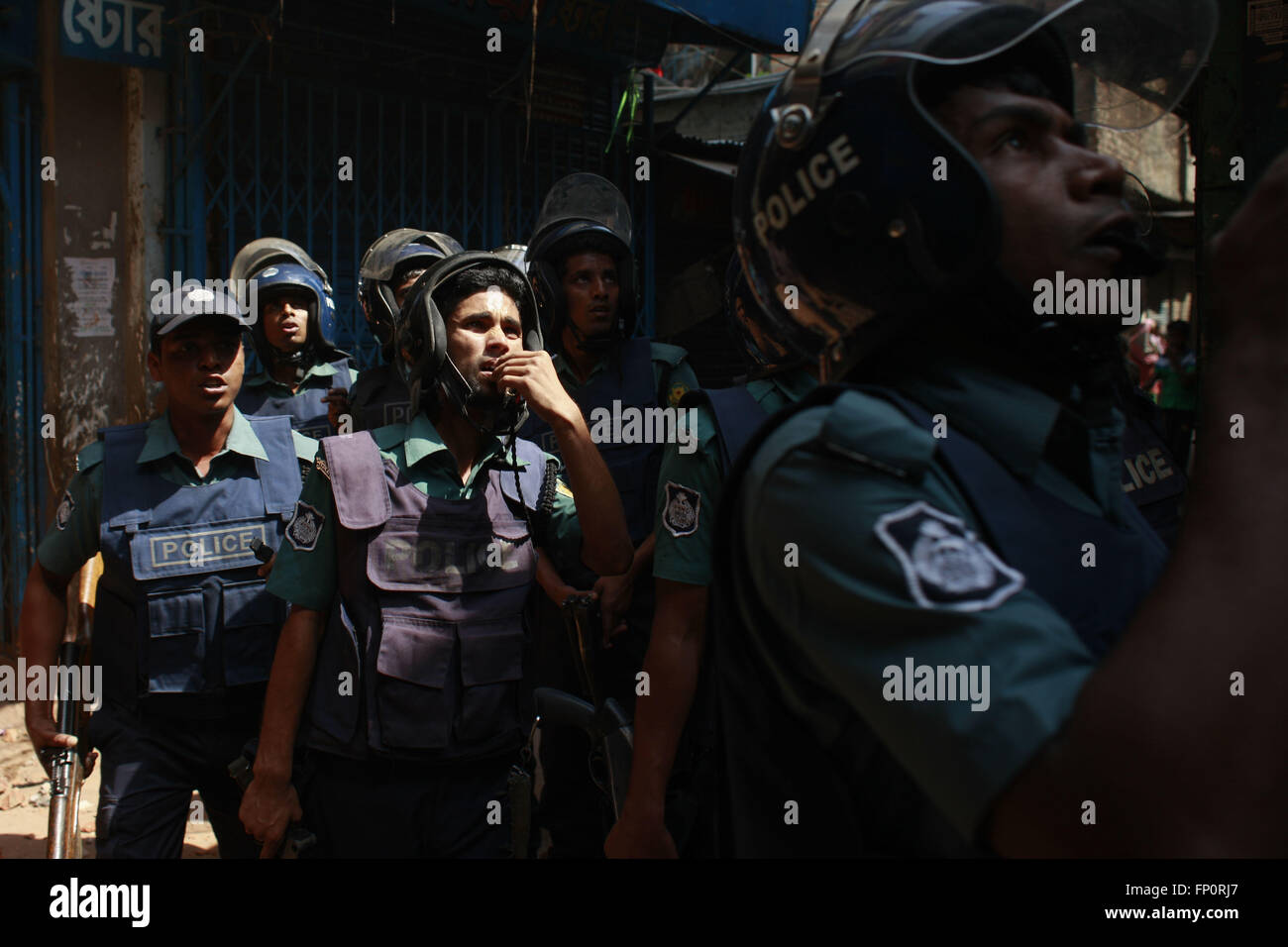 March 17, 2016 - Dhaka, Bangladesh - A clash erupted between two rival groups of Bihari ...