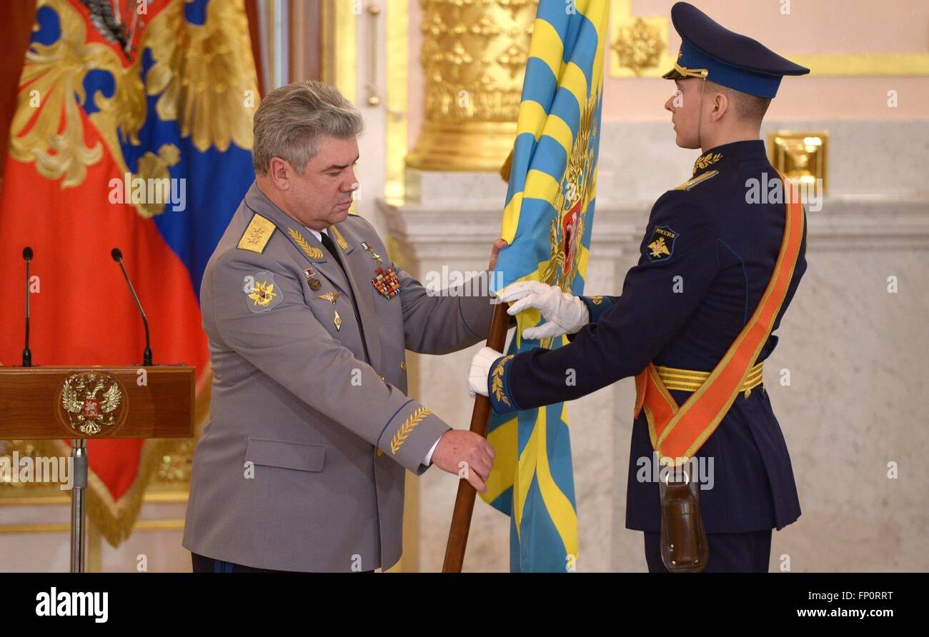 Moscow, Russia. 17th March, 2016. Russian Colonel Viktor Bondarev ...