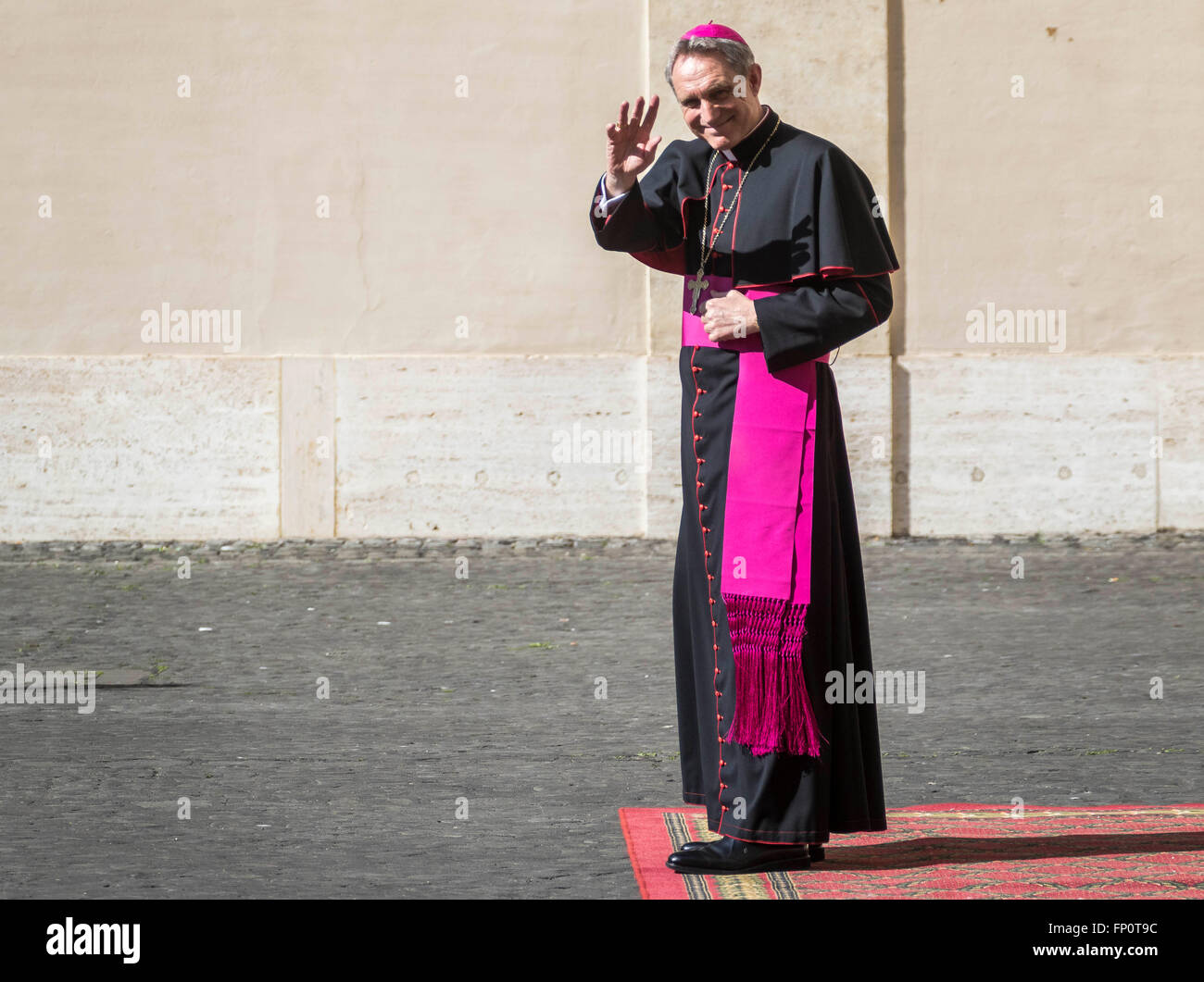 Vatican City, Vatican. 17th Mar, 2016. Archbishop Georg Gaenswein ...
