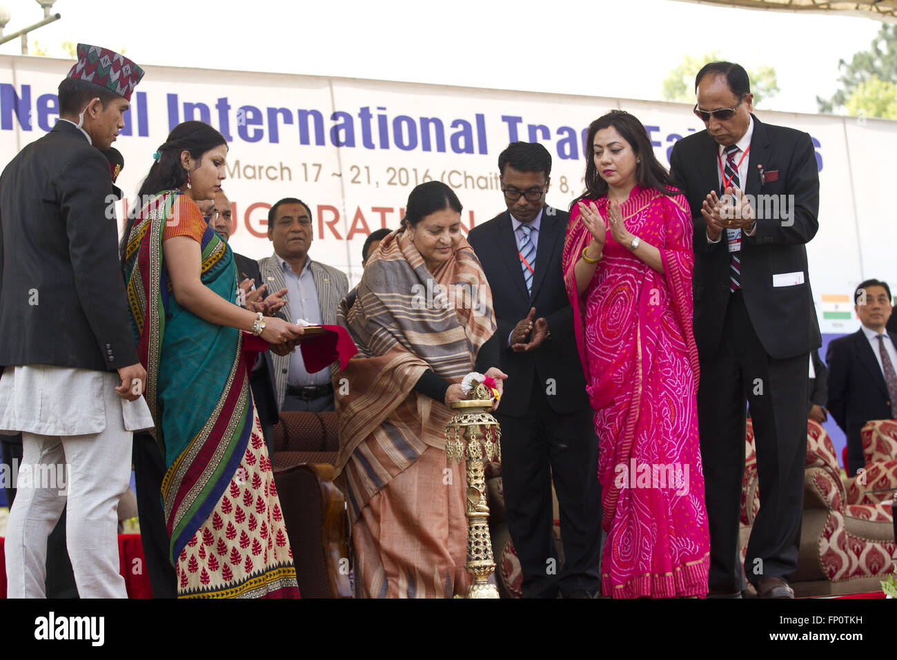 President of nepal bidhya devi bhandari hi-res stock photography and ...