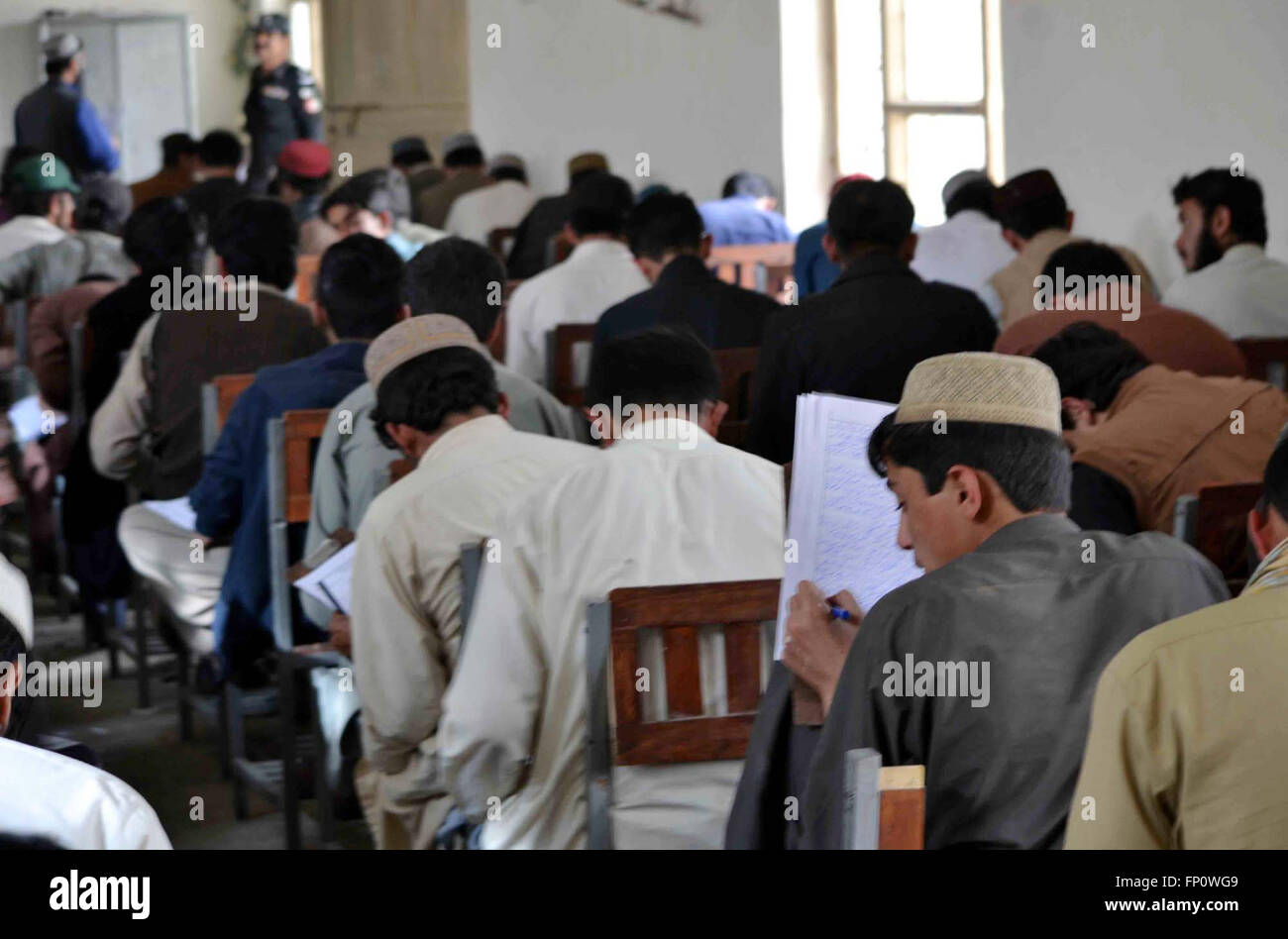 Intermediate students solve examination papers during Annual ...