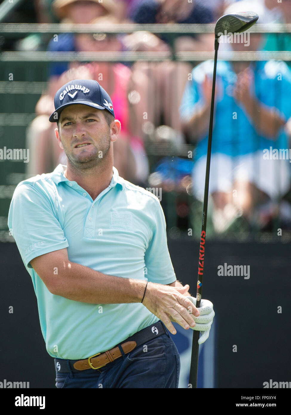 Orlando, FL, USA. 17th Mar, 2016. Matt Every watches his ball from the ...