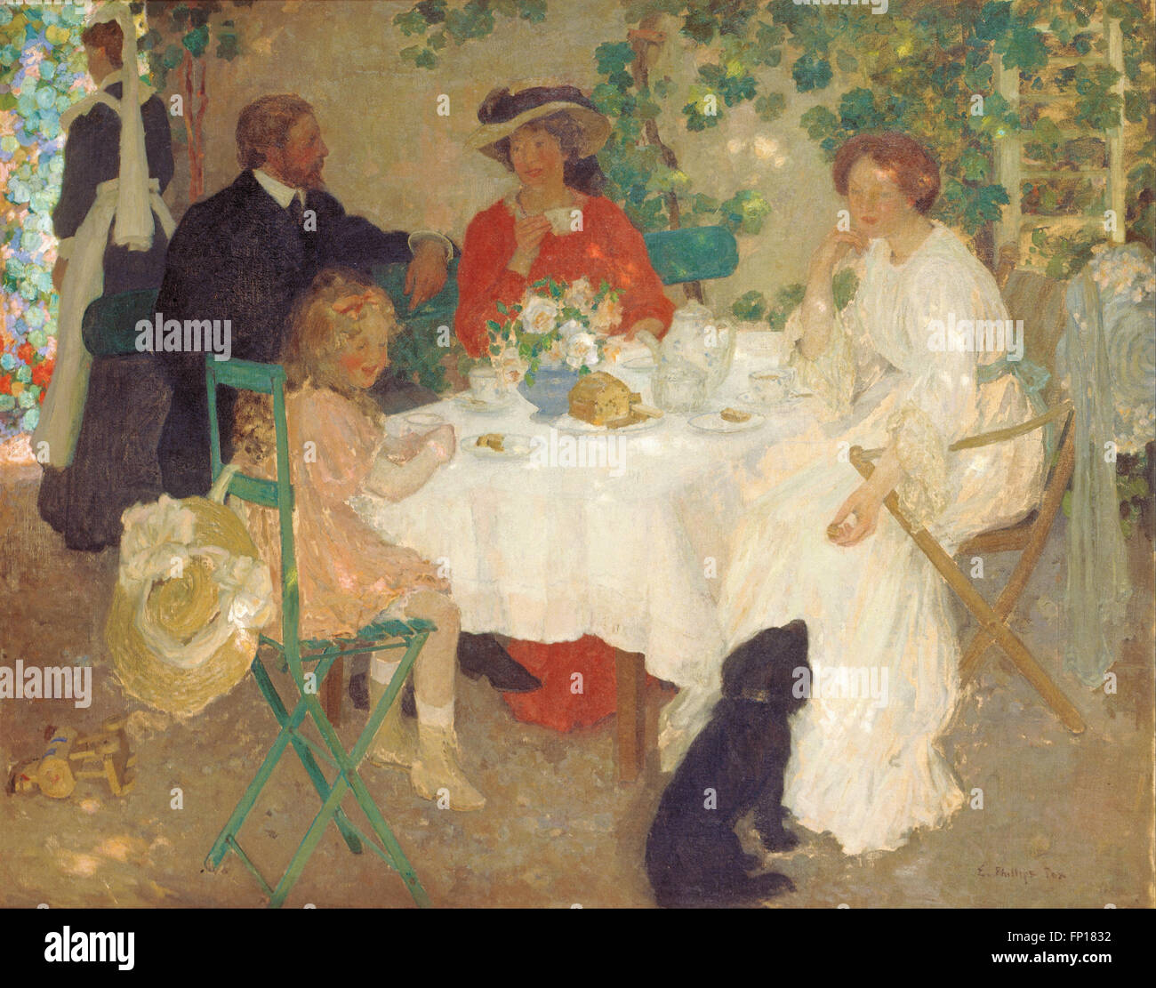 E Phillips Fox - Al fresco Stock Photo - Alamy