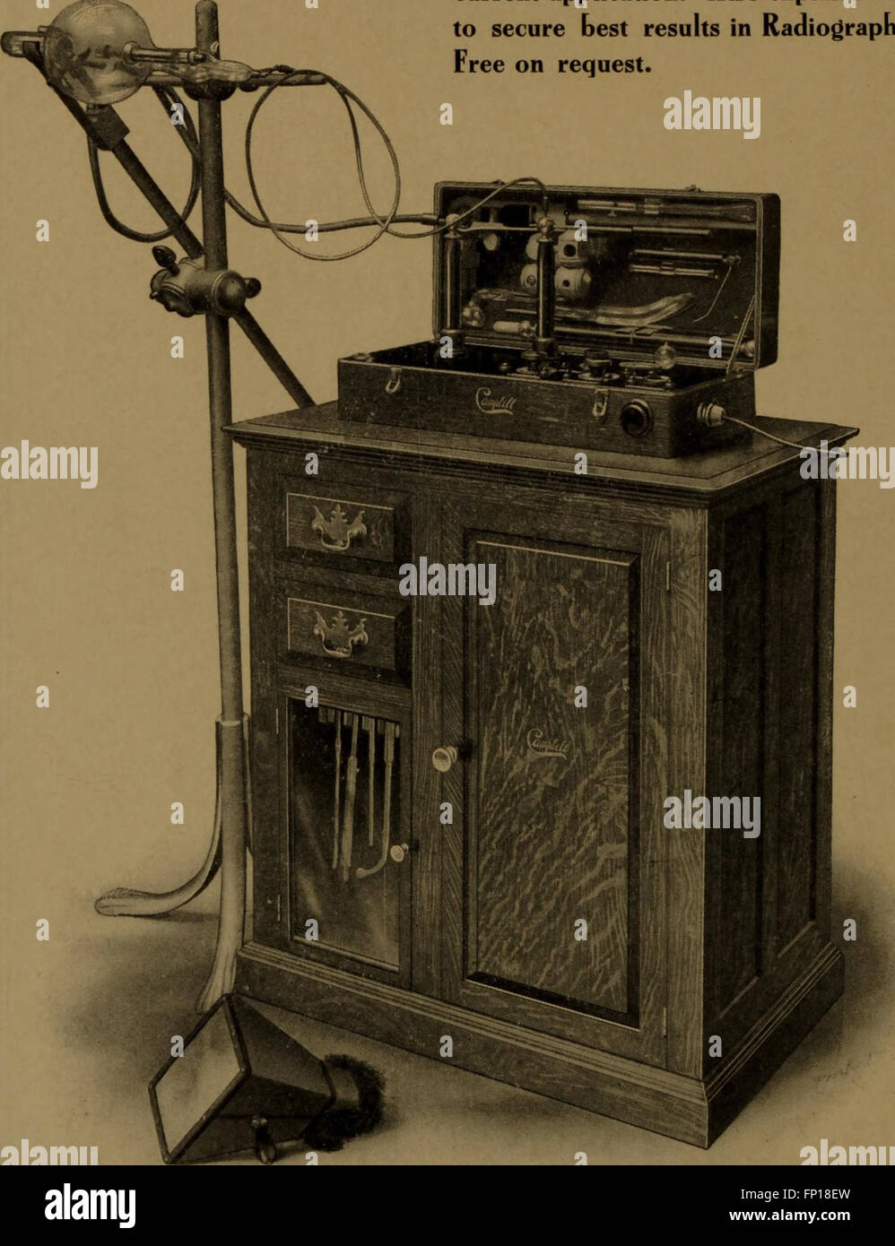 This 1911 advertisement promotes Campbell's X-ray and high-frequency ...