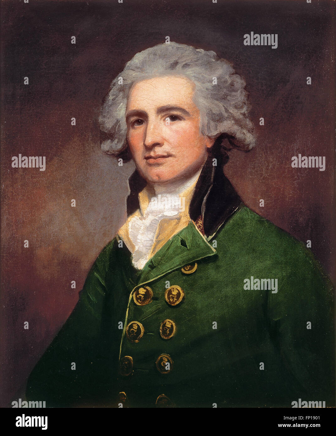 George Romney - Colonel Robert Abercrombie Stock Photo - Alamy