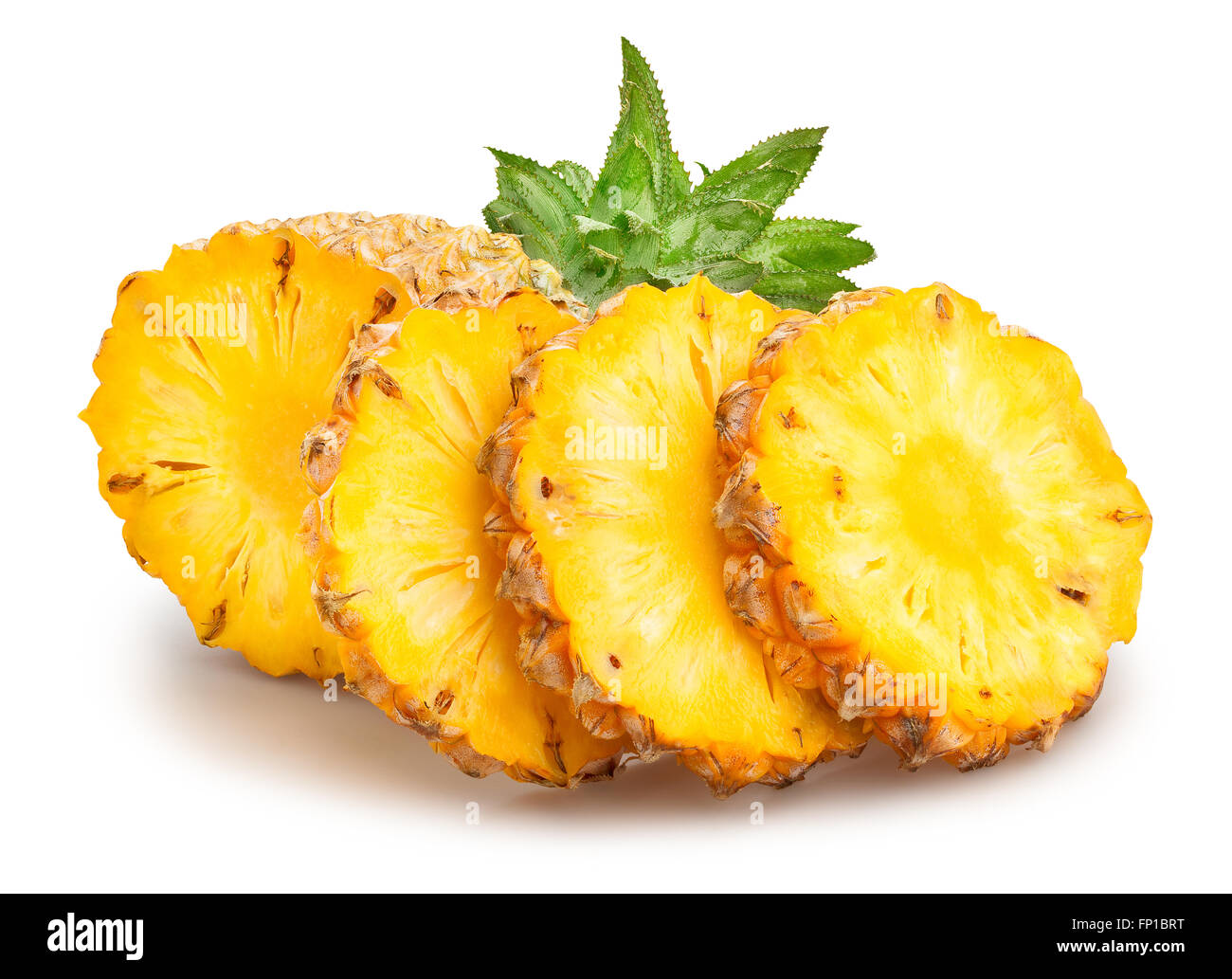 pineapple sliced isolated Stock Photo - Alamy