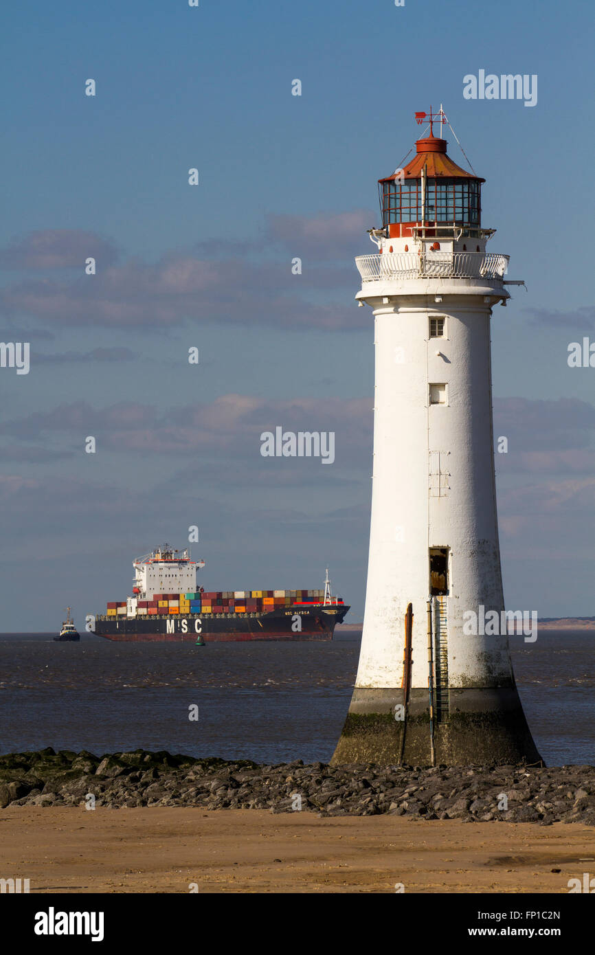 MSC ALYSSA Container Ship arriving in the Port of Liverpool on the 16th ...