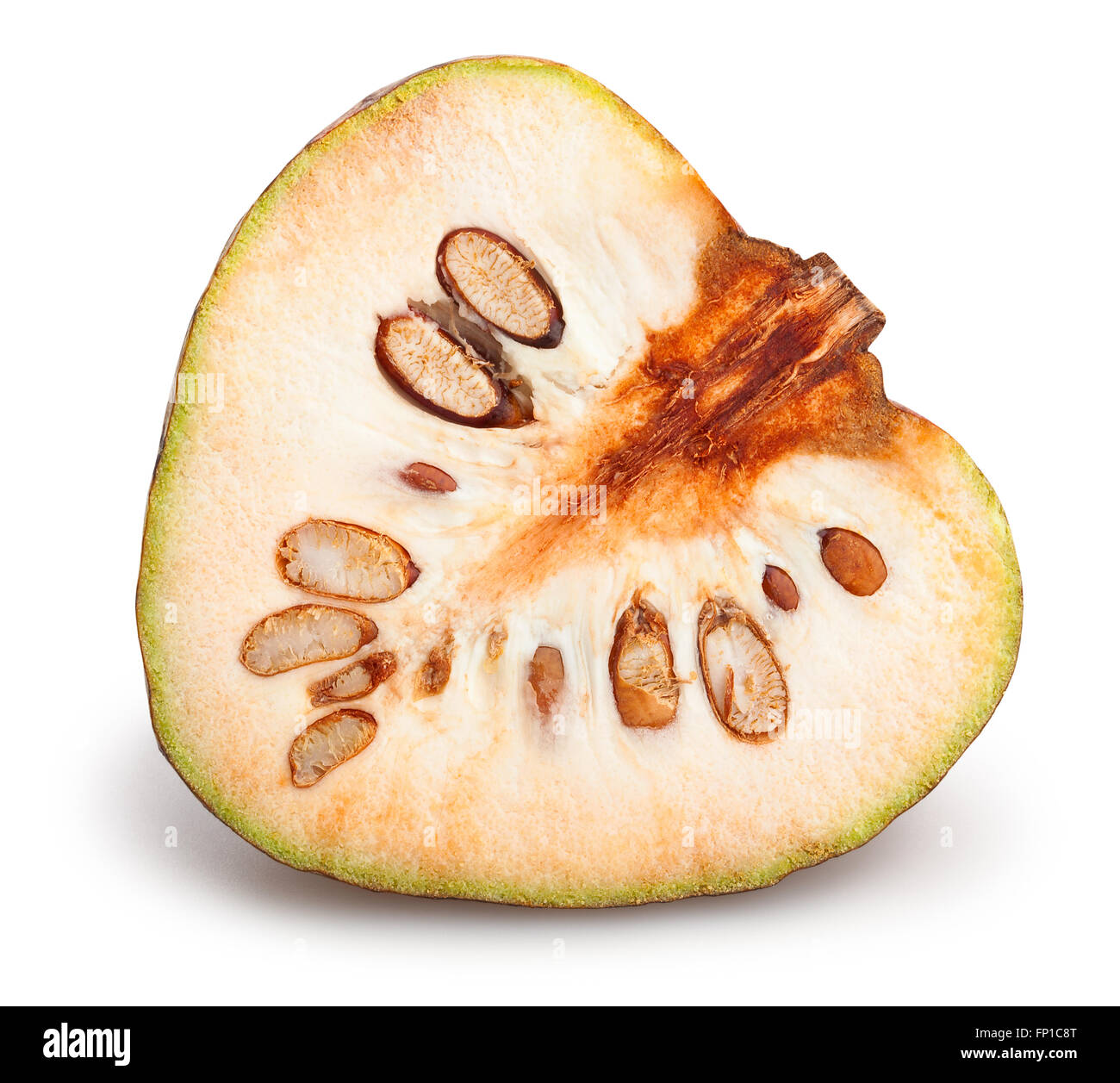 cherimoya sliced isolated Stock Photo - Alamy