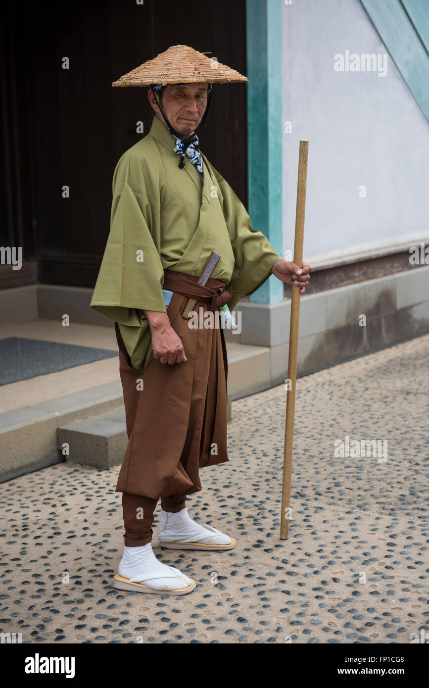 Gentleman in Traditional Period Villagers Clothing in the Reconstructed ...