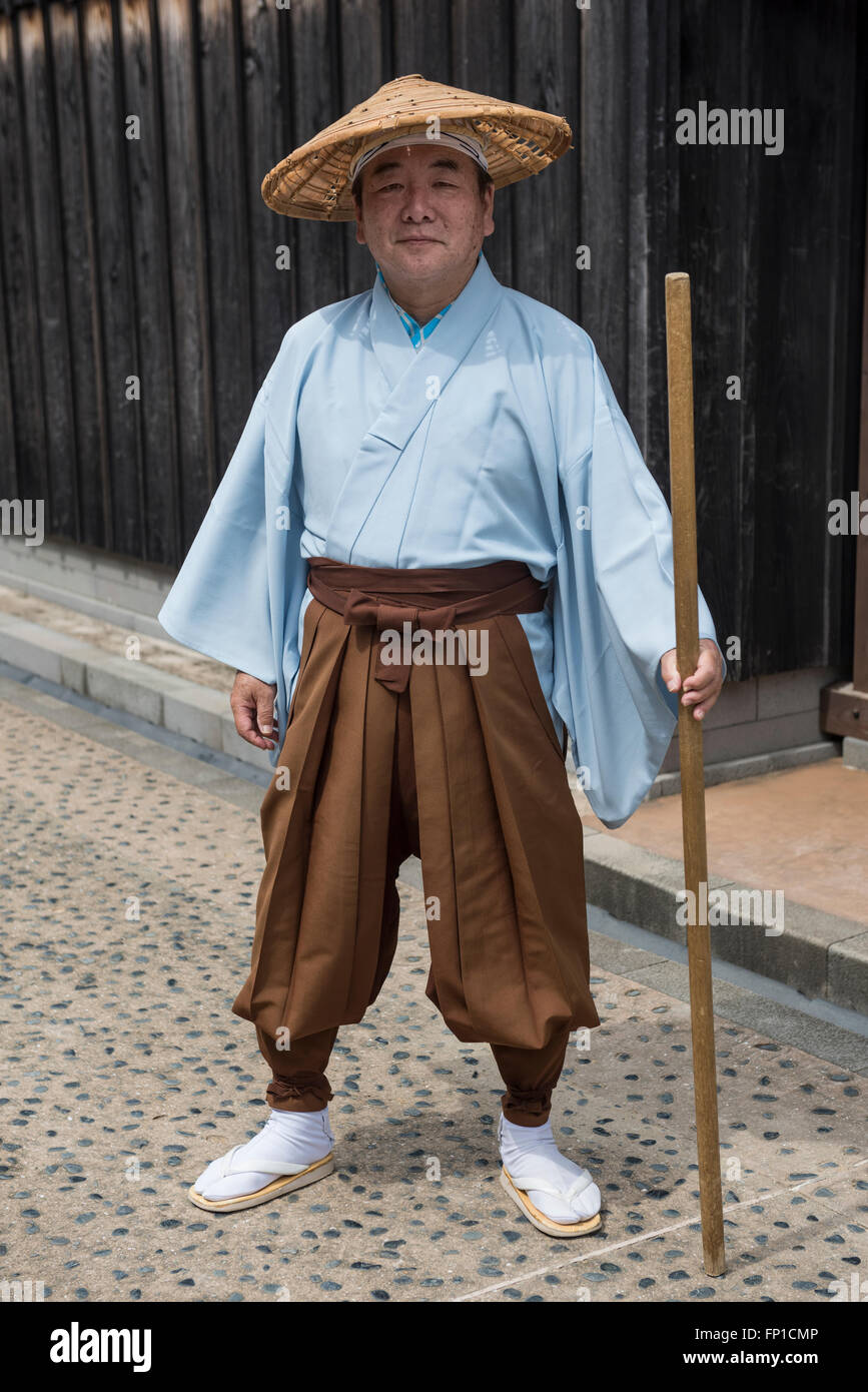 Gentleman in Traditional Period Villagers Clothing in the Reconstructed ...