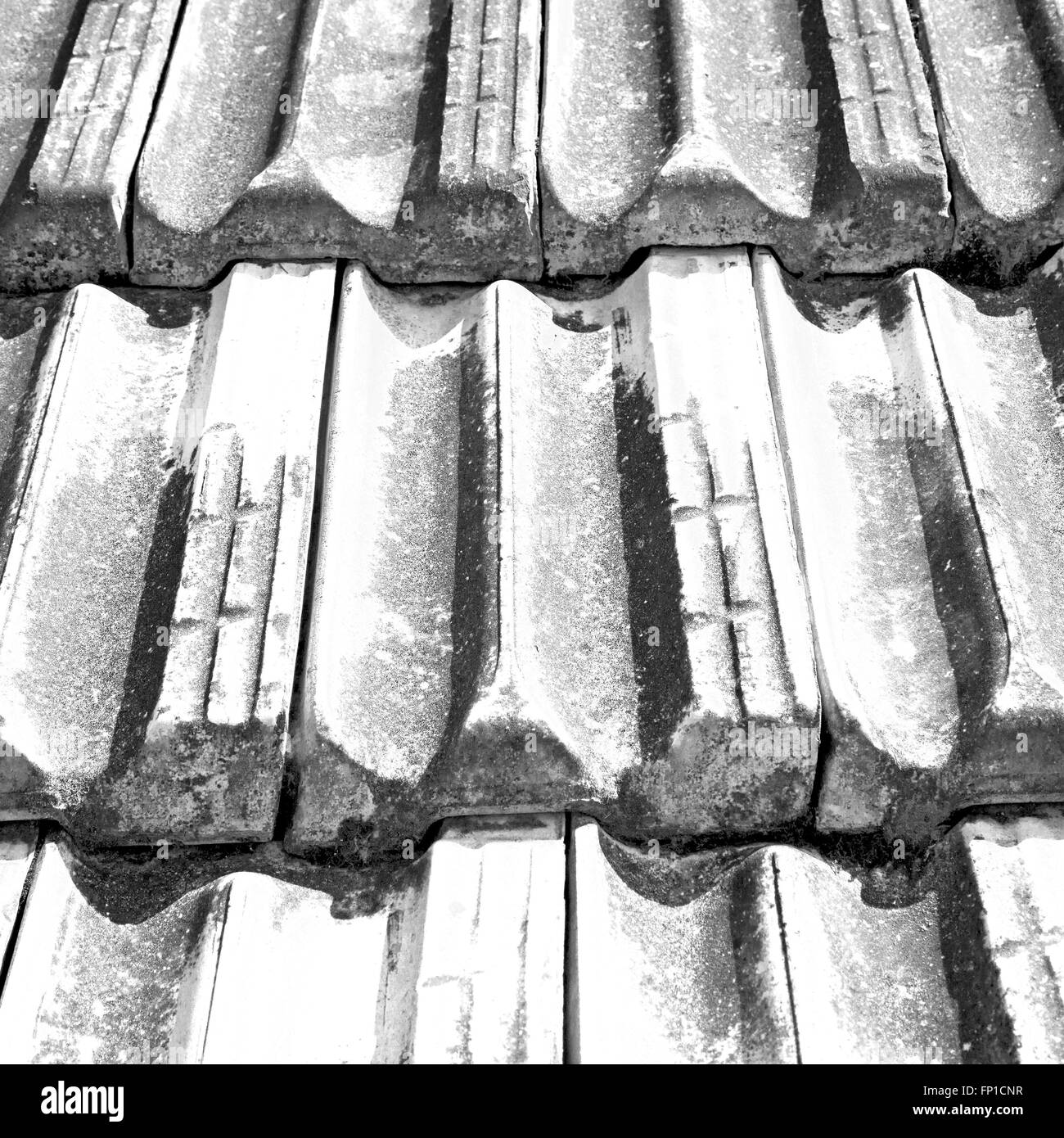 old roof in italy the line and texture of diagonal architecture Stock ...