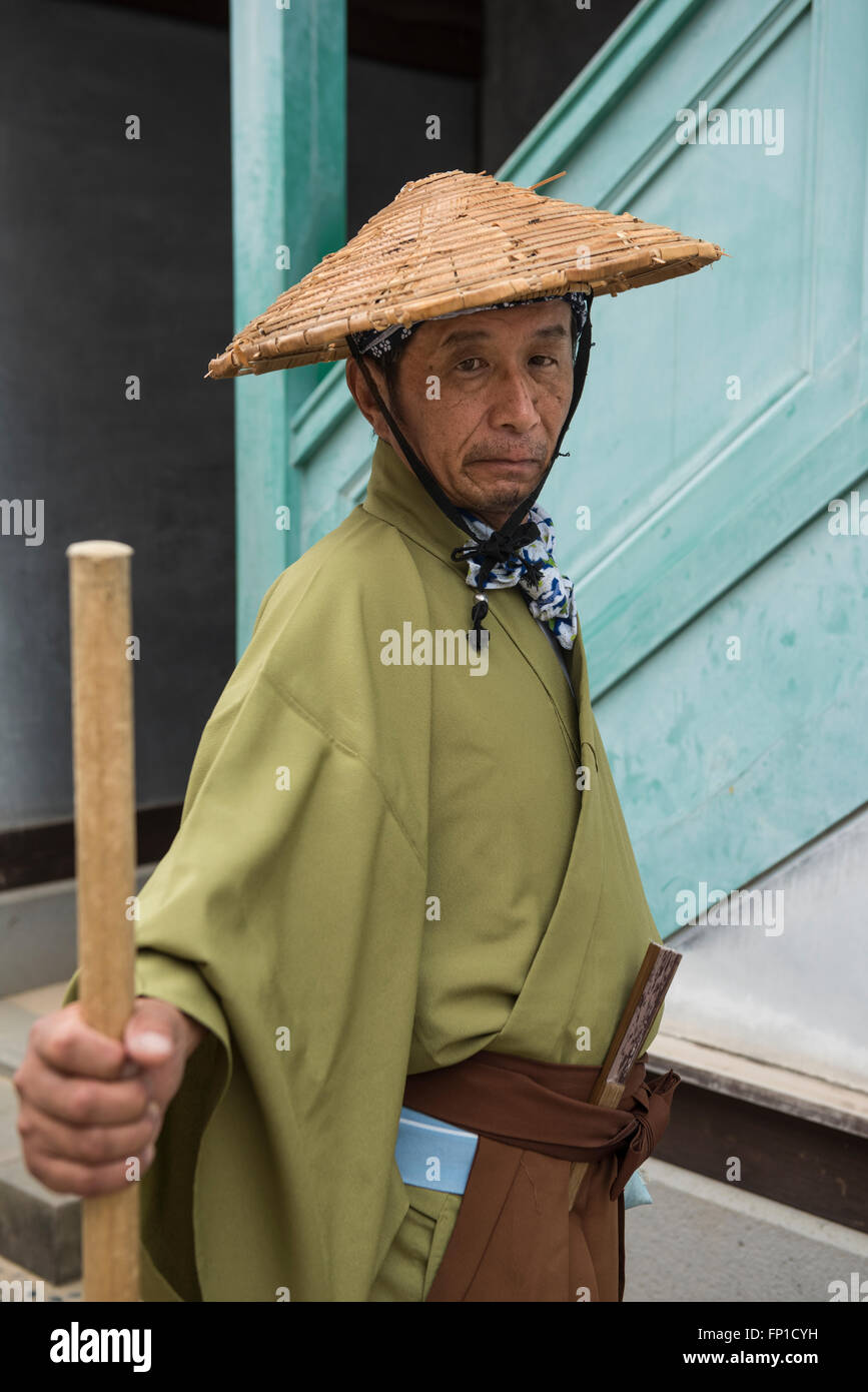 Gentleman in Traditional Period Villagers Clothing in the Reconstructed ...