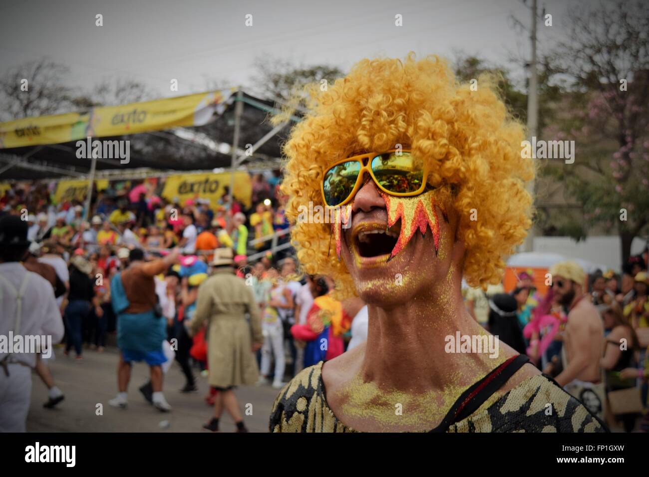 A star stands out in the crowd at the Carnaval Stock Photo - Alamy