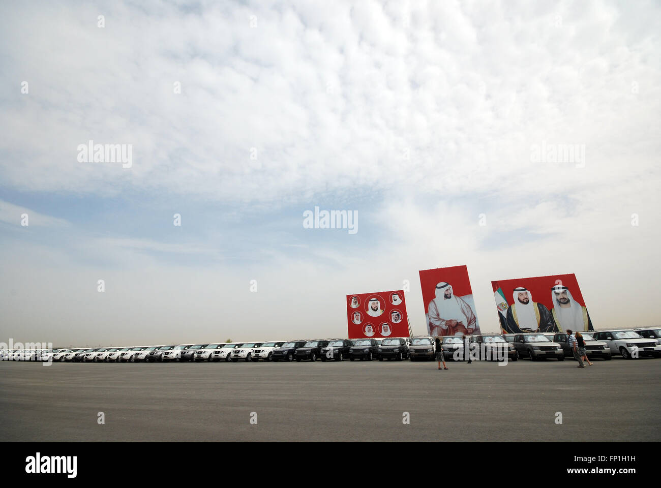 Camel race track in Abu Dhabi Stock Photo - Alamy
