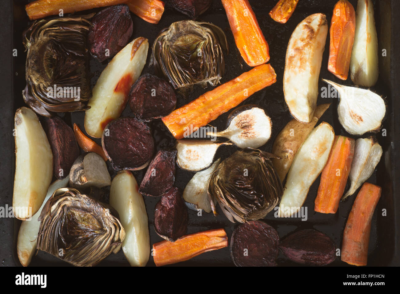 Closeup delicious roasted vegetables hi-res stock photography and ...