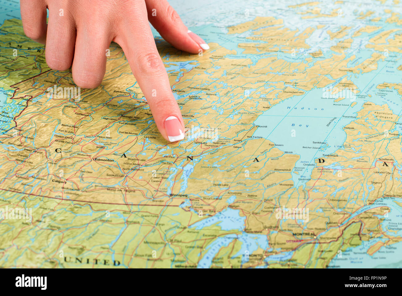 French canada map hi-res stock photography and images - Alamy