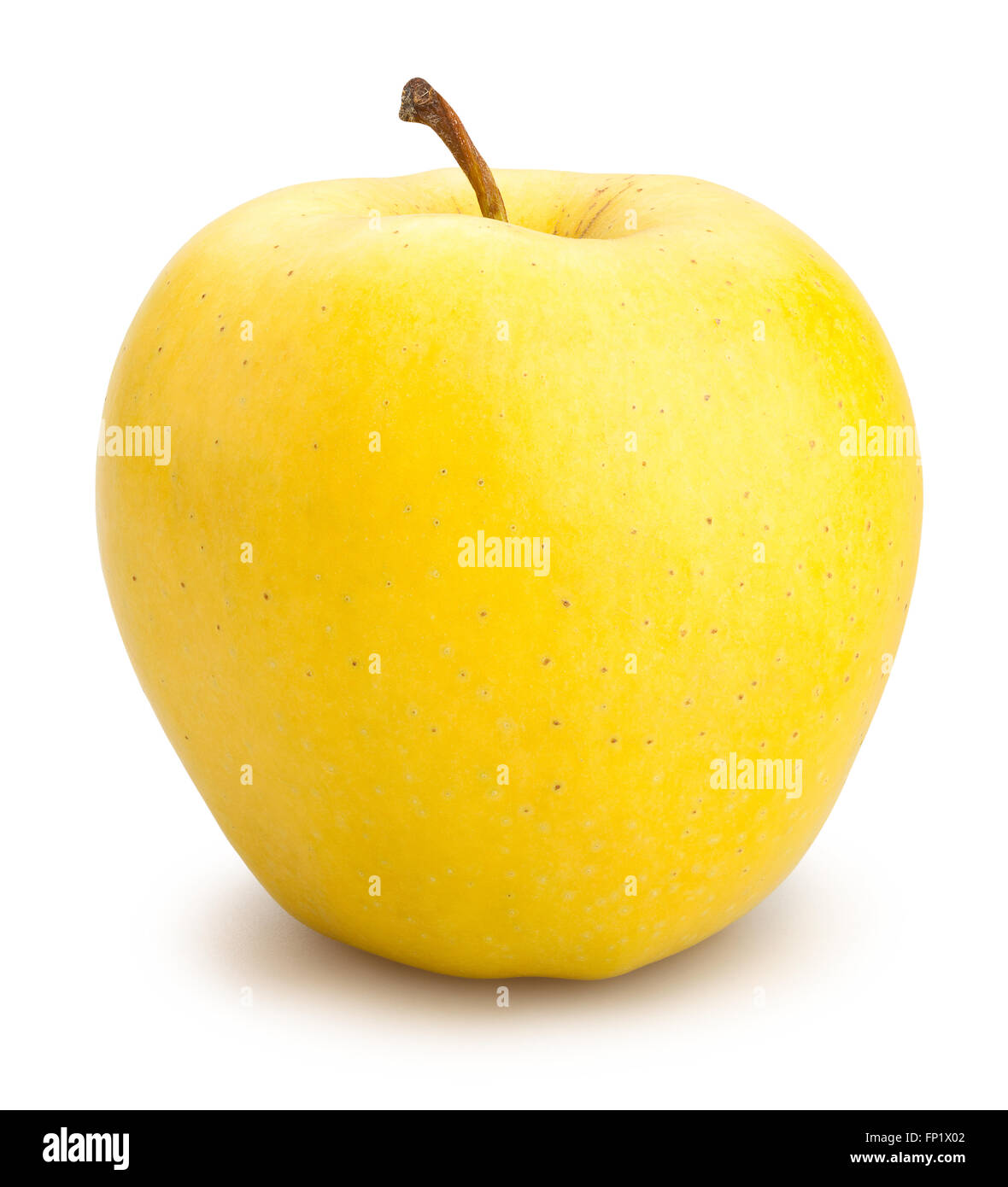 Fresh ripe yellow apples Cut Out Stock Images & Pictures - Alamy