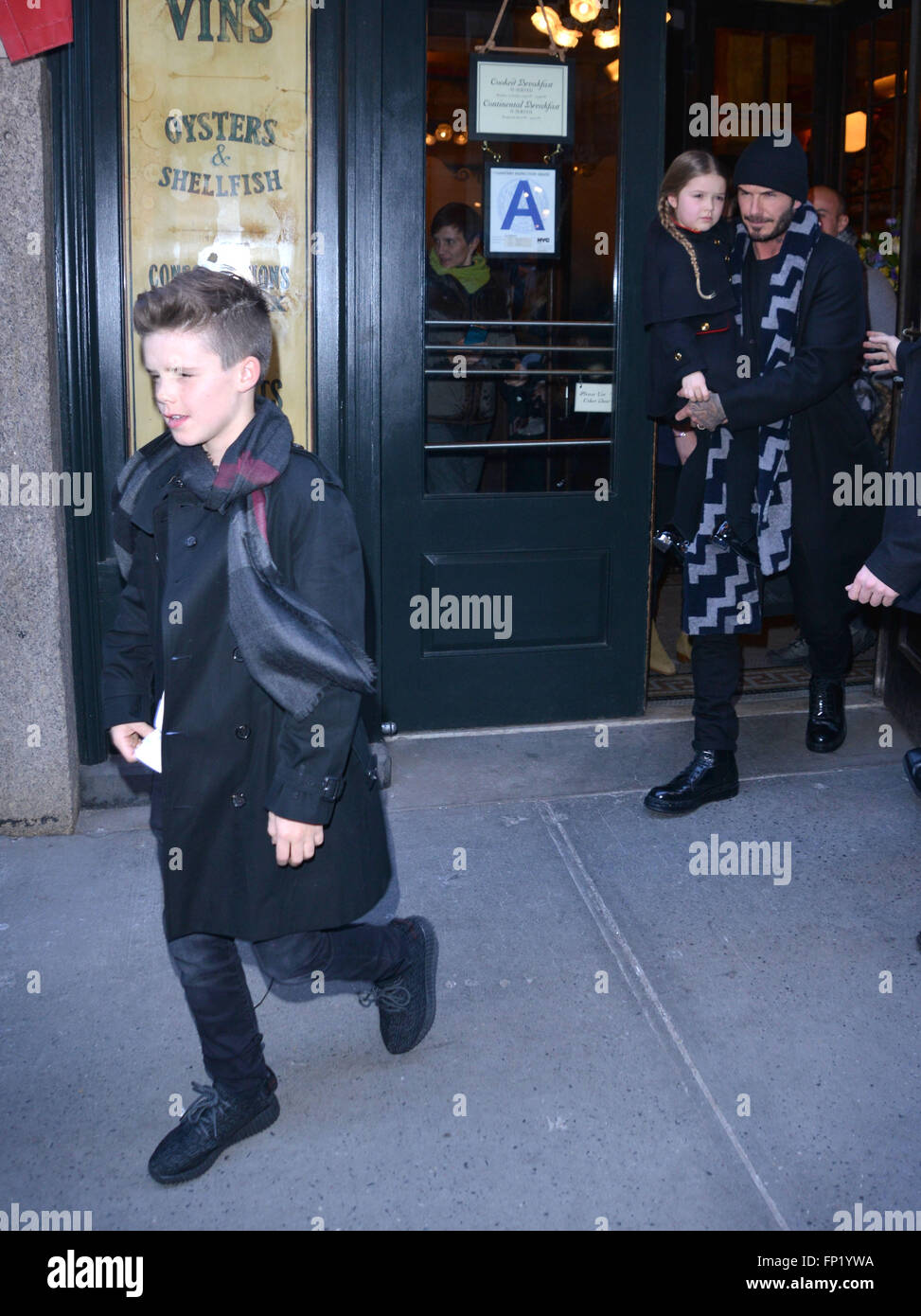 David Beckham, wife Victoria and their four children, Brooklyn, Romeo ...