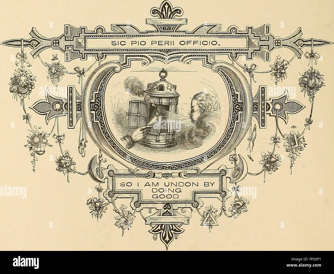 This 1862 collection of moral emblems features aphorisms, adages, and ...