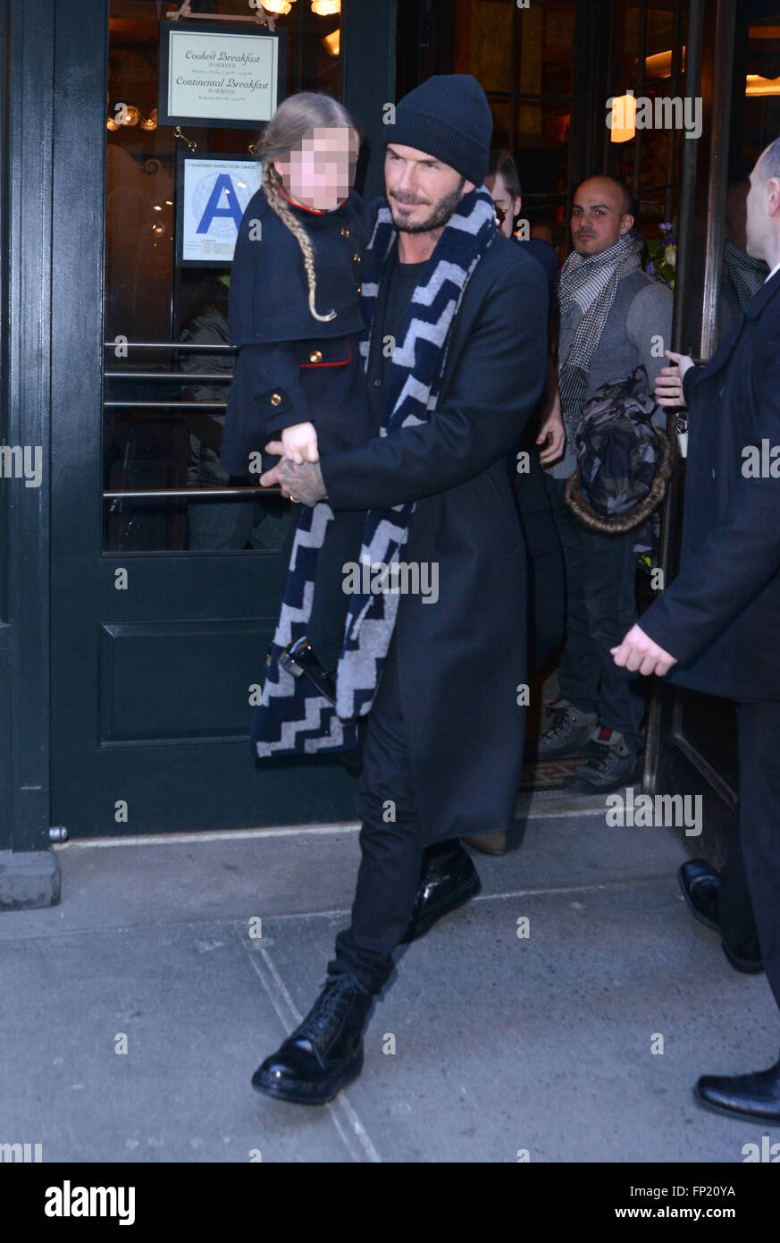 David Beckham, wife Victoria and their four children, Brooklyn, Romeo ...