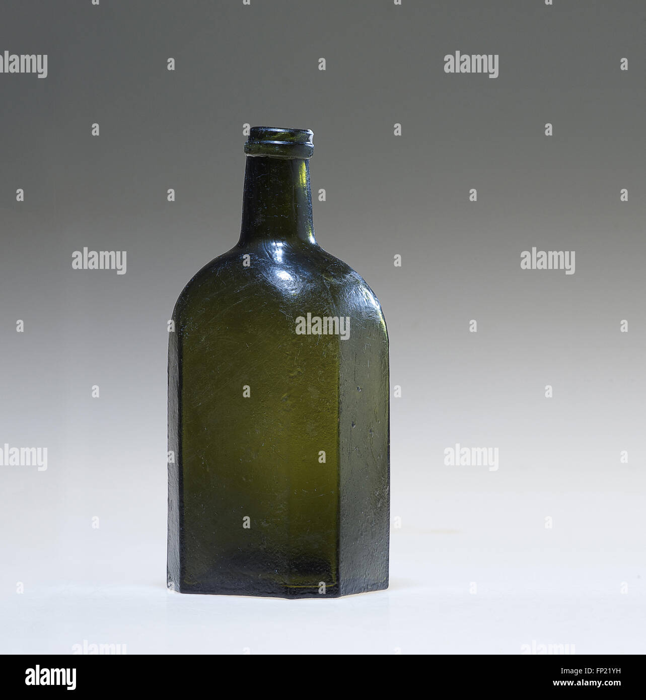 Green Glass Bottle Stock Photo - Alamy